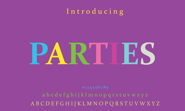 Colorful and Playful Party Invitation Typography Design | Jiffy Designs