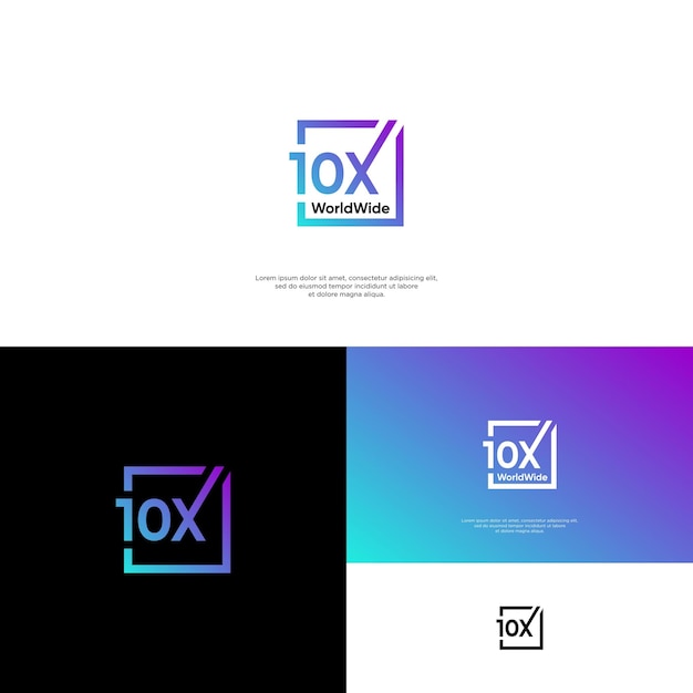 Vibrant Geometric Wordmark with Gradient Background | Jiffy Designs