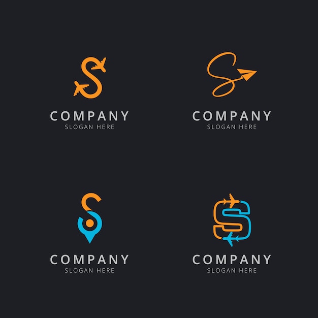 Sleek and dynamic S-shaped brand logos in vibrant colors | Jiffy Designs