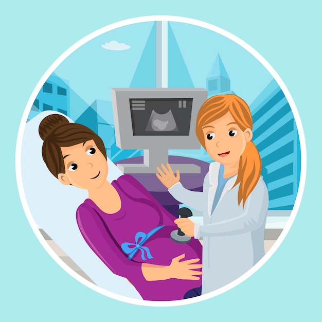 Expecting Parents Receive Ultrasound Scan in Modern Clinic | Jiffy Designs
