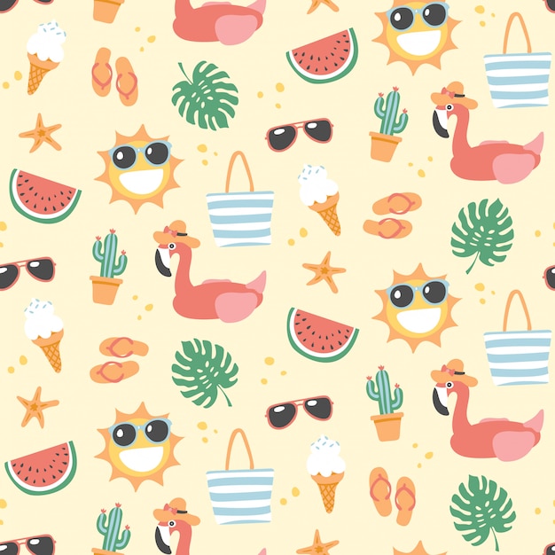 Vibrant Summer Fun Illustrated Pattern | Jiffy Designs