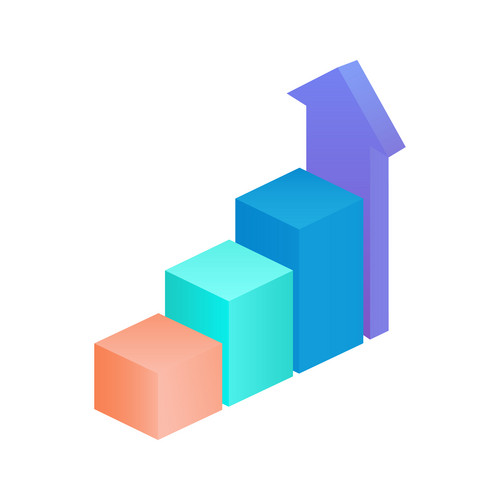 A Ladder Of Progress, Consisting Of 3 Steps, With An Arrow Tending ...