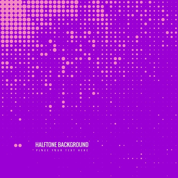 Vibrant Purple Halftone Dots Abstract Digital Background Illustration ...