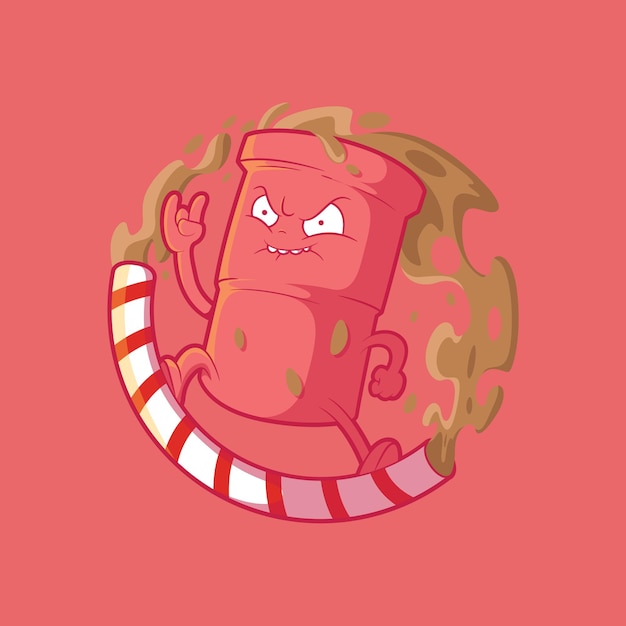 Vibrant Striped Monster Mascot Design | Jiffy Designs