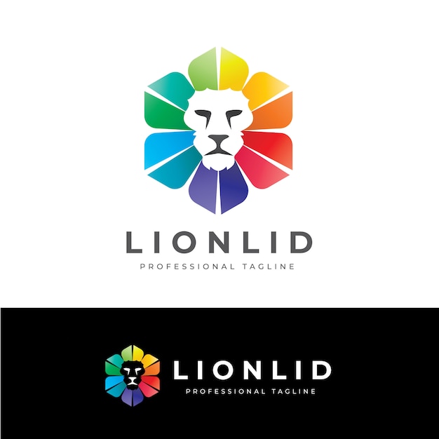 Vibrant Chromatic Lion Logo with Striking Design | Jiffy Designs
