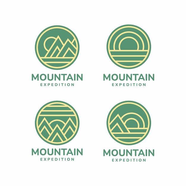 Captivating Mountain Expedition Emblem Collection | Jiffy Designs