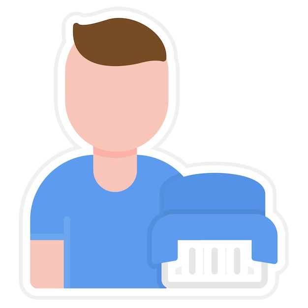 Friendly Person Icon with Vibrant Colors | Jiffy Designs