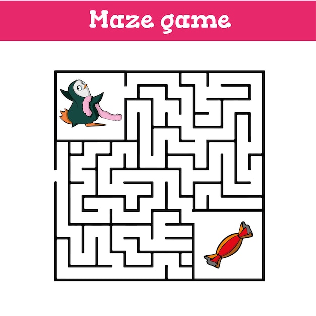 Penguin's Puzzle: Navigate the Intricate Maze | Jiffy Designs