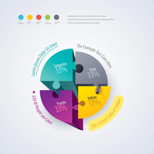 Vibrant Pie Chart Visualizing Key Business Metrics | Jiffy Designs