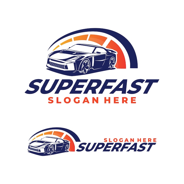Sleek and Speedy Superfast Sports Car Logo | Jiffy Designs