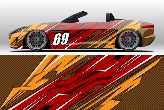 Sleek and Powerful Racing Roadster with Bold Graphics | Jiffy Designs