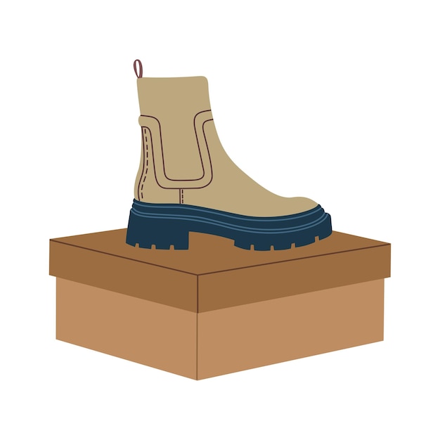 Khaki Chelsea Boot in Cardboard Packaging | Jiffy Designs