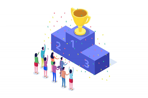 Celebrating Victory: Crowd Cheers for Winning Trophy | Jiffy Designs