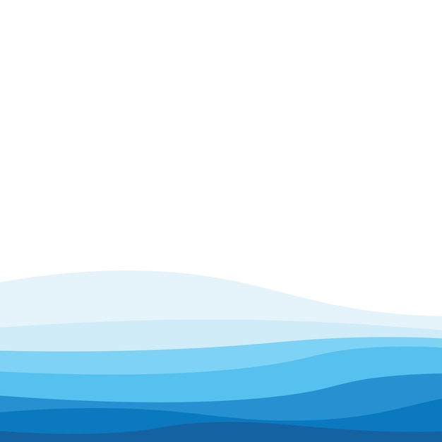 Serene Blue Ocean Waves Gradient Background | Jiffy Designs
