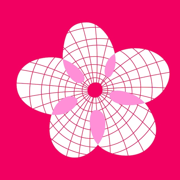 Vibrant Flower Grid: A Striking Geometric Floral Design | Jiffy Designs