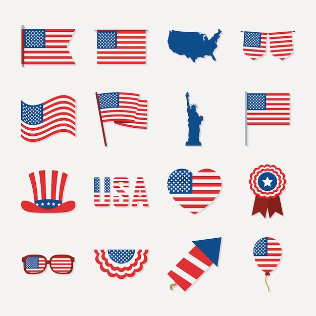 Patriotic American Symbols and Emblems Collection | Jiffy Designs