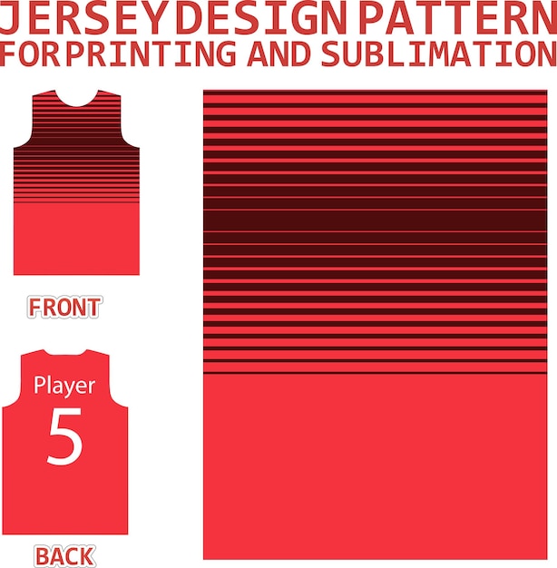 Vibrant Striped Jersey Design for Versatile Printing and Sublimation ...