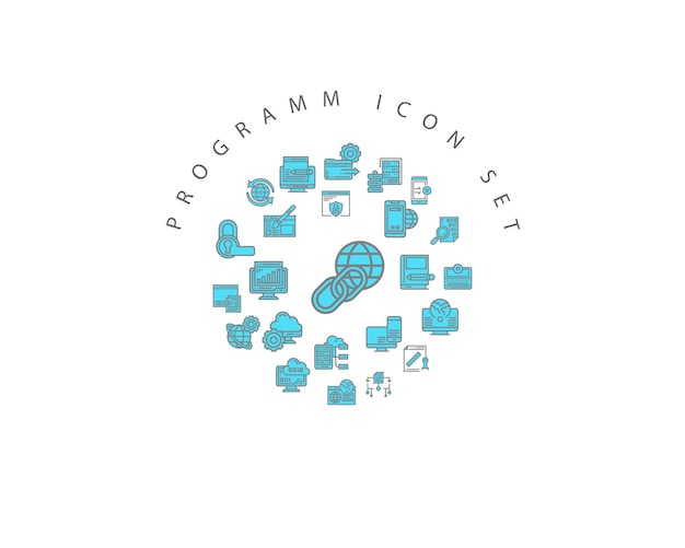 Diverse Collection of Vibrant Geometric Program Icons | Jiffy Designs