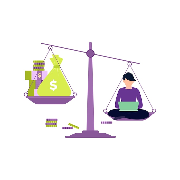 Balancing Work, Money, and Mindfulness on Scales of Life | Jiffy Designs