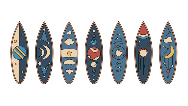 Whimsical Space-Themed Surfboard Designs for Adventurous Souls | Jiffy ...