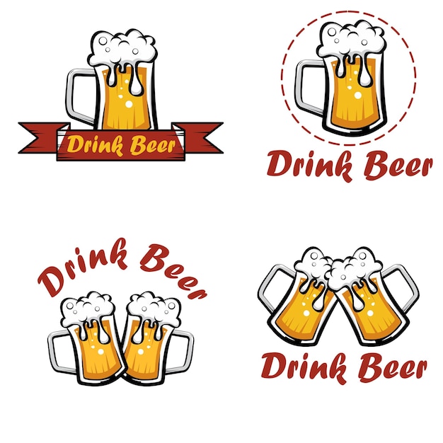 Vibrant Collection of Iconic Beer Mugs and Logos | Jiffy Designs