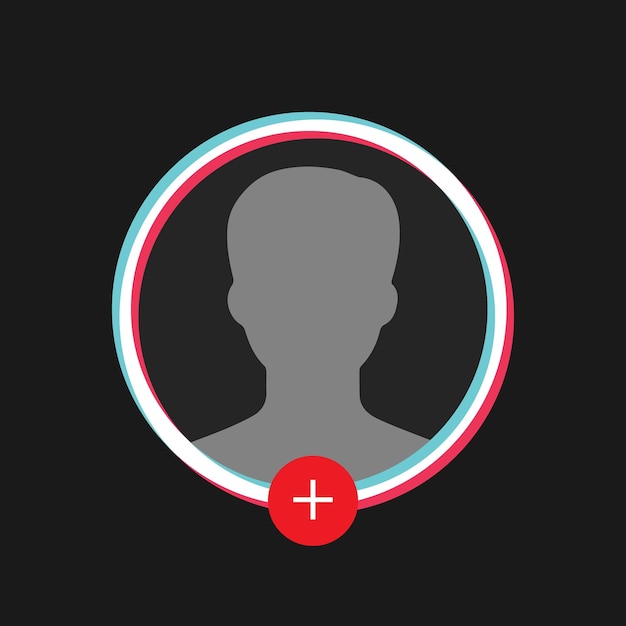 Vibrant Profile Picture Icon with Neon Accents | Jiffy Designs
