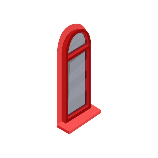 Striking Red Arched Window with Elegant Design | Jiffy Designs
