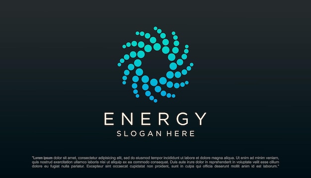 Captivating Teal Spiral: A Dynamic Energy Logo Design | Jiffy Designs