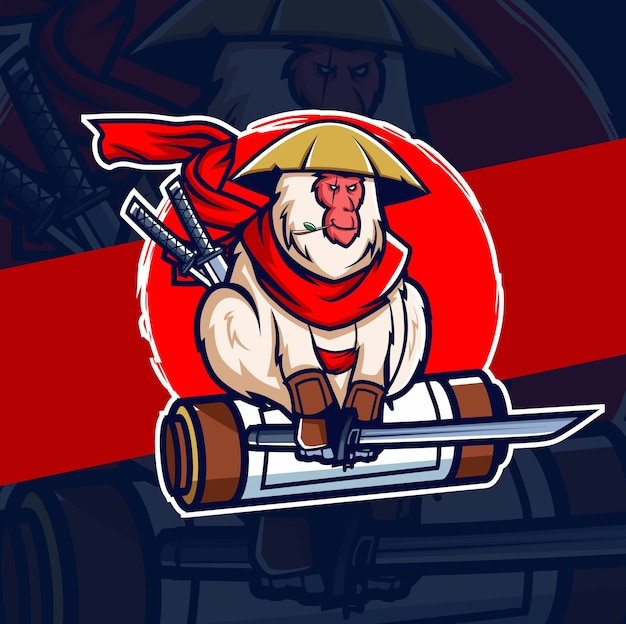 Fearless Samurai Warrior Riding a Rocket Barrel | Jiffy Designs