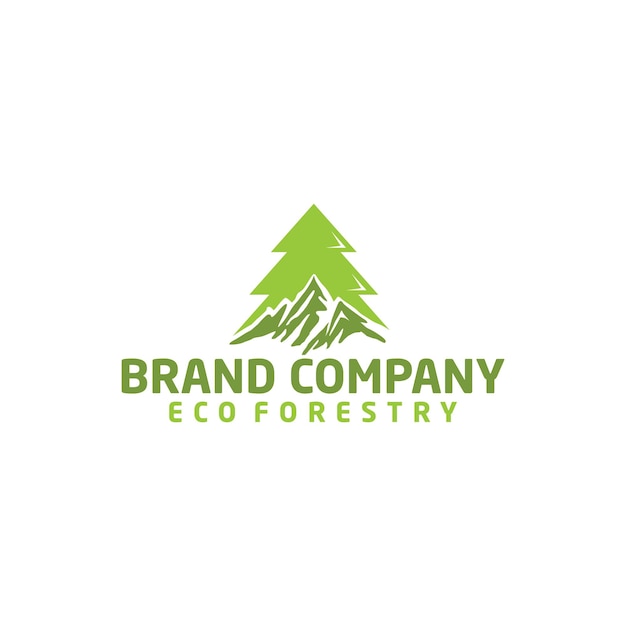 Vibrant Green Evergreen Forest Logo for Eco-Friendly Brand | Jiffy Designs