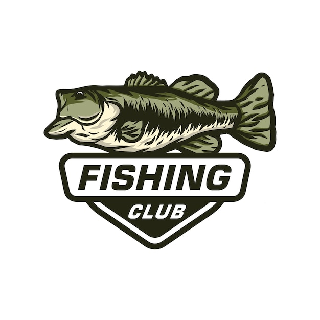 Iconic Fishing Club Emblem with Detailed Trout Illustration | Jiffy Designs