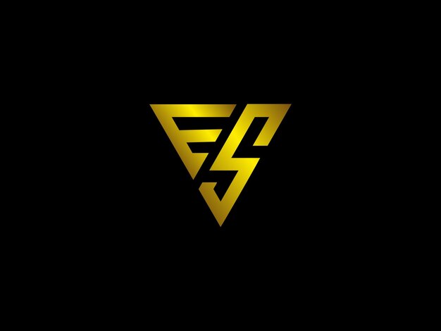 Sleek and Striking Monogram Design in Gold | Jiffy Designs