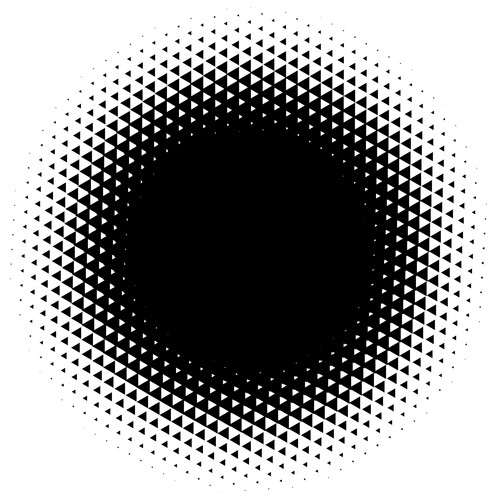 Halftone Element. Abstract Geometric Graphic With Half-Tone Pattern ...