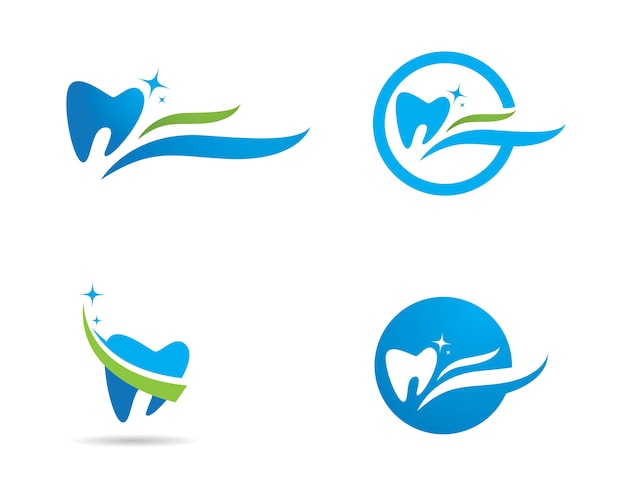 Vibrant Dental Wellness Symbols with Swooping Shapes and Stars | Jiffy ...