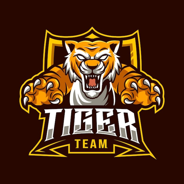 Fierce and Formidable Tiger Team Logo Emblem | Jiffy Designs
