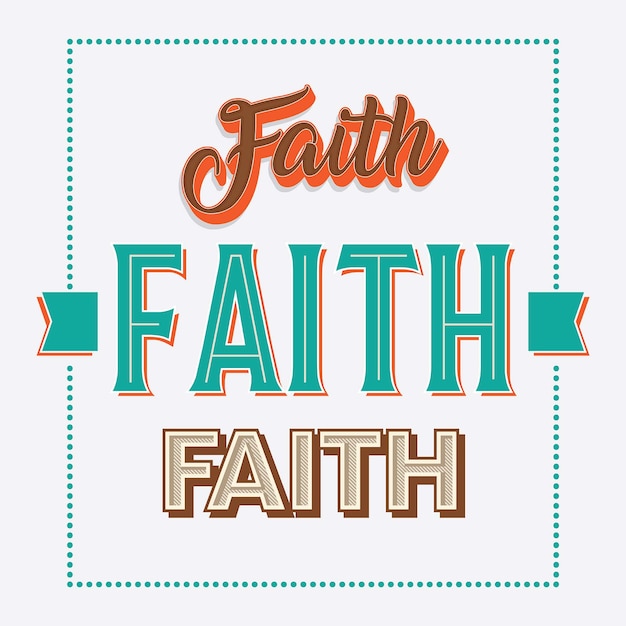 Vibrant Typographic Artwork Celebrating the Power of Faith | Jiffy Designs