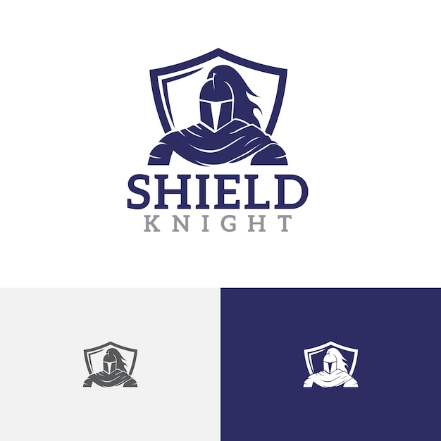 Iconic Shield Knight Emblem with Heroic Warrior | Jiffy Designs