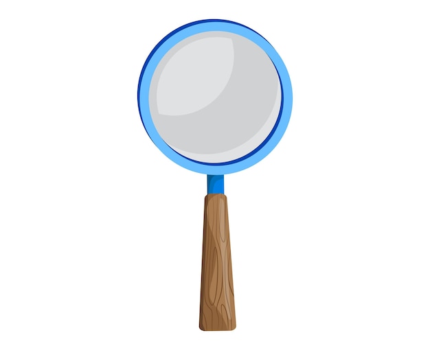 Wooden-handled Magnifying Glass with Blue Circular Frame | Jiffy Designs