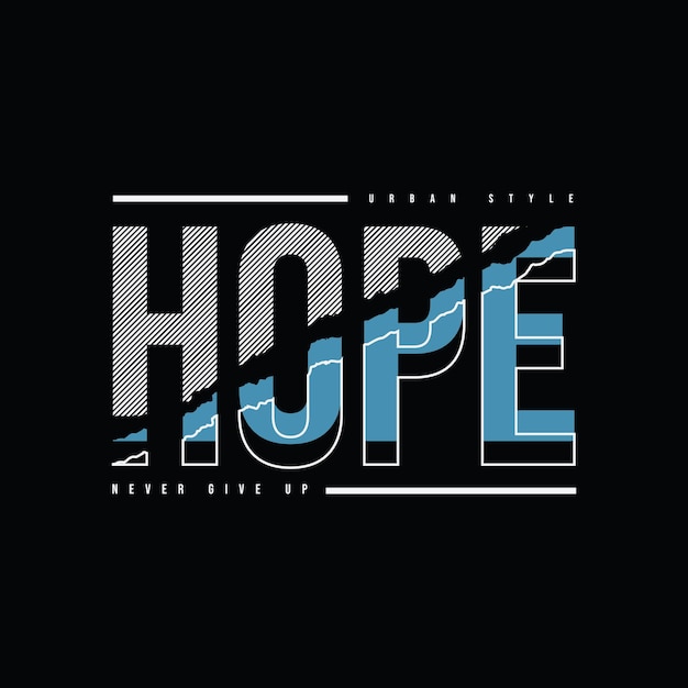 Bold 'HOPE' Typography with Vibrant Blue Accents | Jiffy Designs