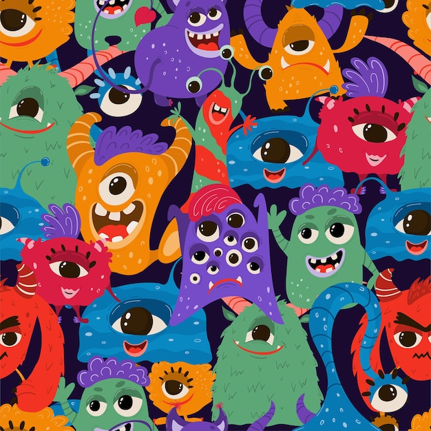 Vibrant Collection of Playful Monster Illustrations | Jiffy Designs