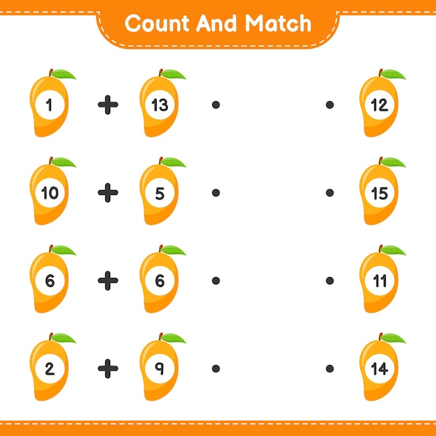Vibrant Mango Addition Math Game | Jiffy Designs