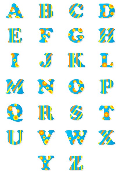 Vibrant Polka Dot Alphabet Letters | Jiffy Designs