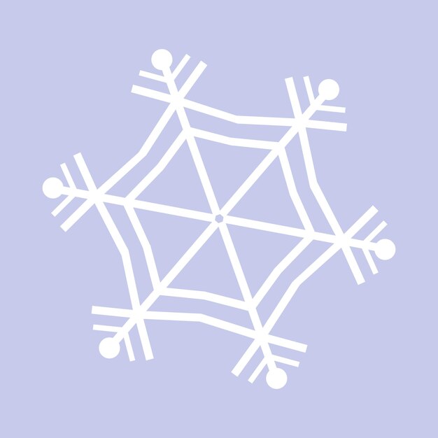 Delicate Snowflake Pattern on Soft Lavender Background | Jiffy Designs