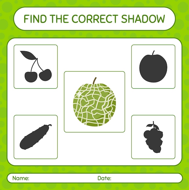 Matching Shadows: Fruits and Vegetables Revealed | Jiffy Designs