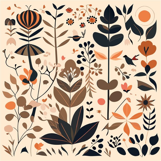 Vibrant Botanical Patterns and Shapes | Jiffy Designs
