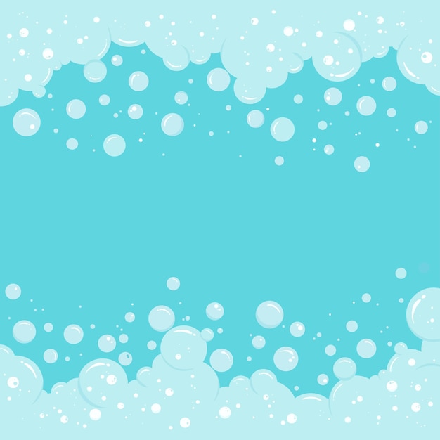 Enchanting Bubble Cascade on Serene Aqua Background | Jiffy Designs