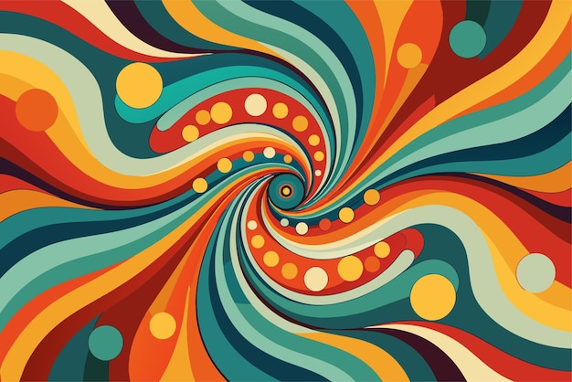 Vibrant Psychedelic Swirl of Color and Motion | Jiffy Designs