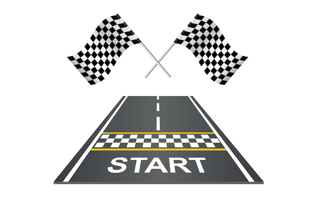 Checkered Flags Mark the Racing Start Line | Jiffy Designs