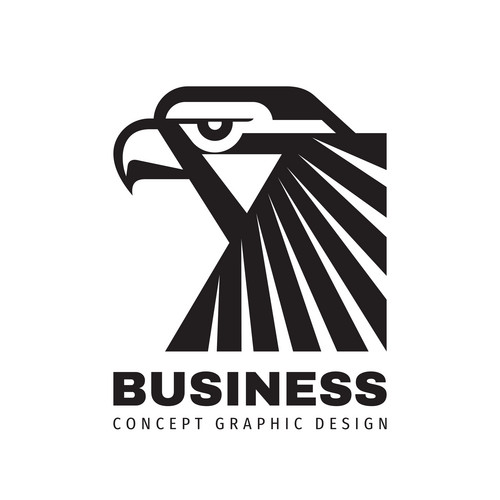 Eagle Business Logo Template Concept Vecotr Illustration. Falcon Head ...