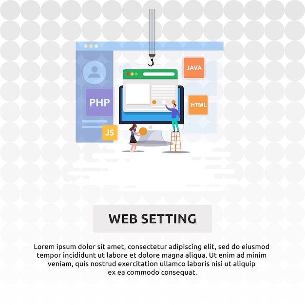 Vibrant Illustration of Web Development Workspace with Coding | Jiffy ...